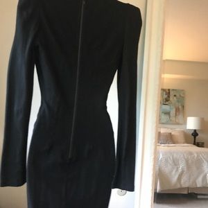 French Connection | Dresses | French Connection Deep V Black Bodycon ...